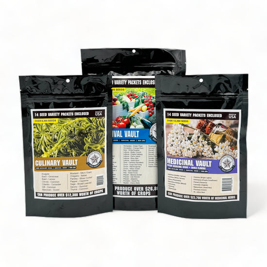 Heirloom Seeds, Survival Vault Super Kit - 100% Non-GMO Survival Grade ...
